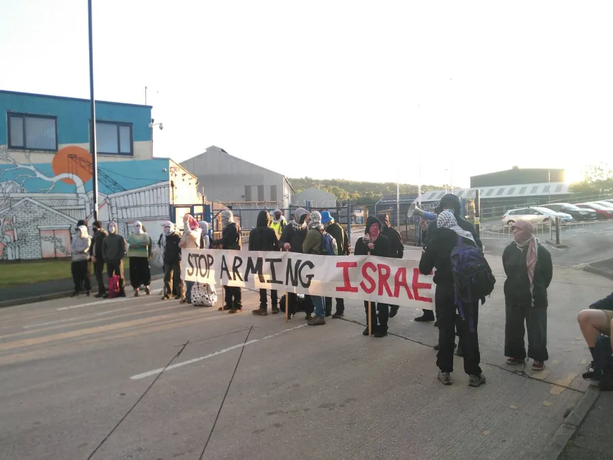 Palestine protesters shut down arms manufacturer in Sheffield | Morning ...
