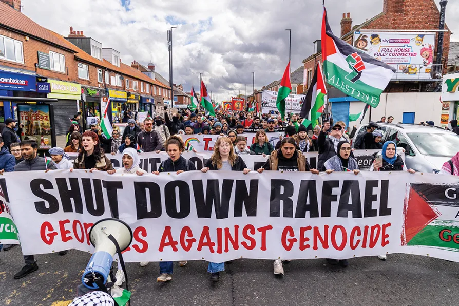 Geordies stage demo against Israeli arms firm | Morning Star