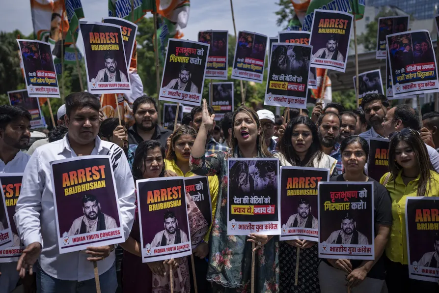 India police file charges of sexual harassment against wrestling ...