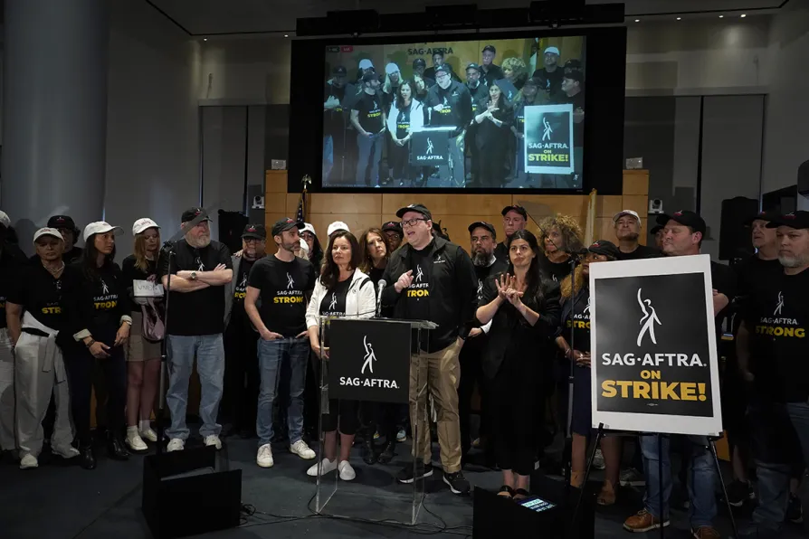 US actors begin strike alongside writers in a fight over future of ...