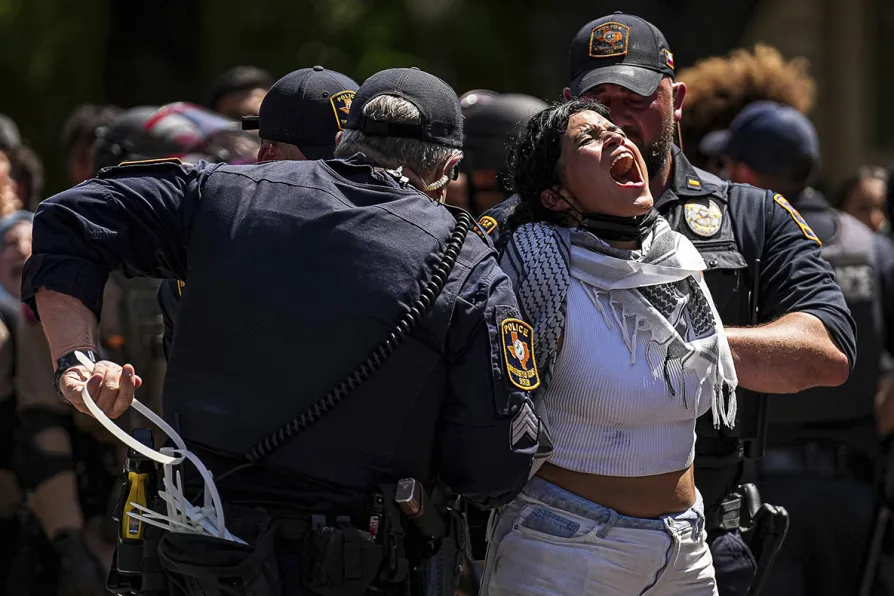 Peaceful student encampments opposing Israel’s genocide have become a ...