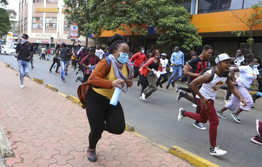 Kenyan protesters push their way into parliament as anti-tax protests ...