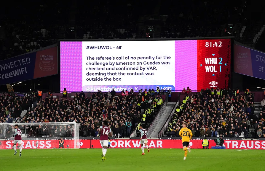 Referees to make in-stadium VAR announcements for rest of 2024-25 ...