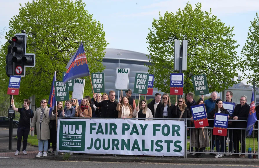Journalists at STV return to the picket | Morning Star